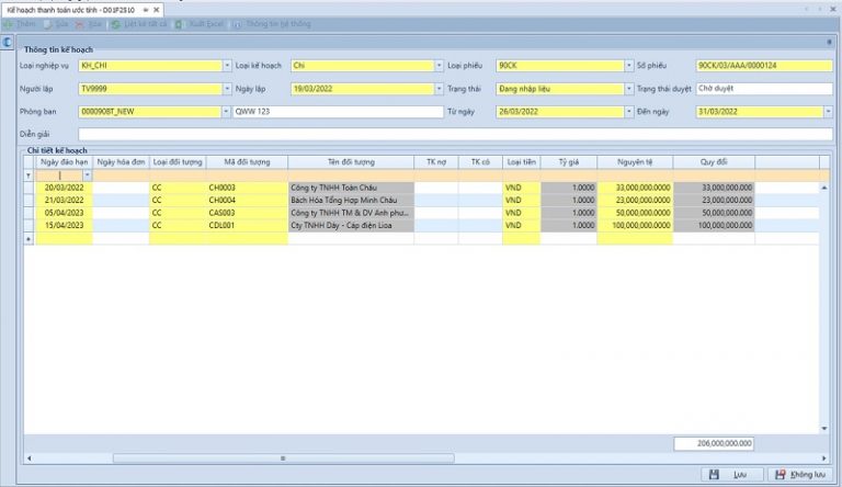Dễ dàng quản lý dòng tiền với phần mềm DIGINET ERP